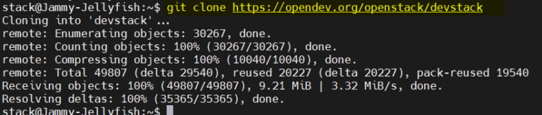 Install Single Node Openstack using Devstack on Ubuntu 22.04 Install Single Node Openstack using Devstack on Ubuntu 22.04