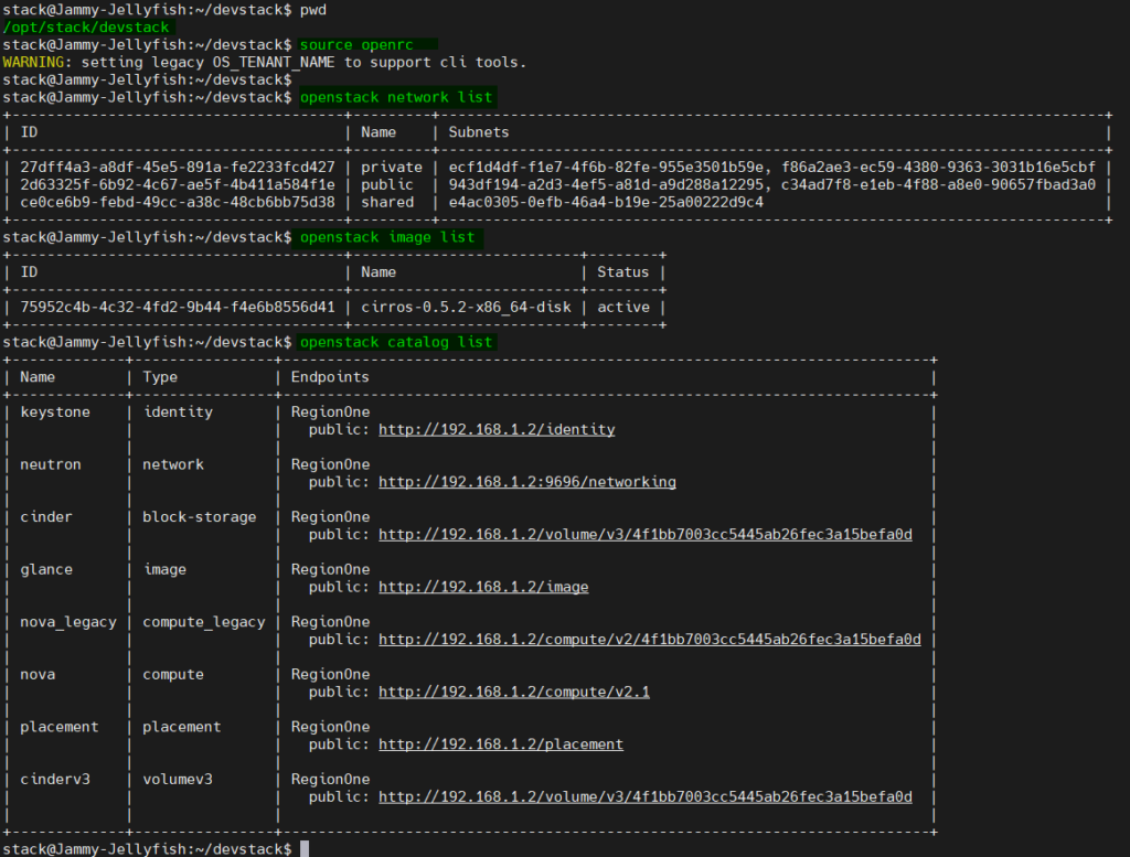 Install Single Node Openstack using Devstack on Ubuntu 22.04 Install Single Node Openstack using Devstack on Ubuntu 22.04