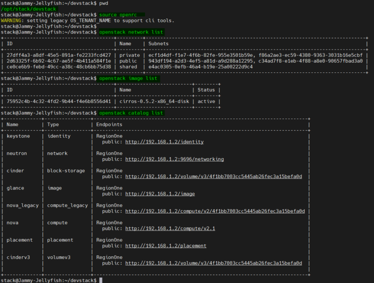 Install Single Node Openstack using Devstack on Ubuntu 22.04 Install Single Node Openstack using Devstack on Ubuntu 22.04